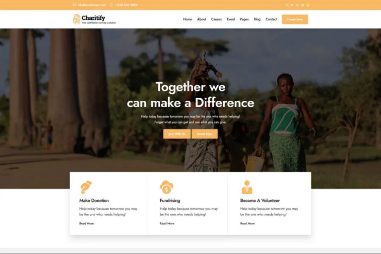 26 Best NGO Website Templates For 2025 - ThemeMasterly