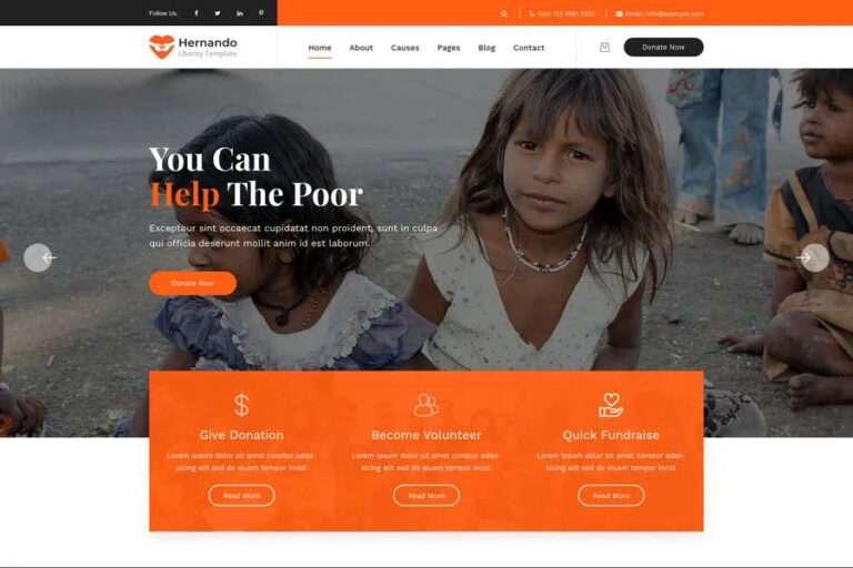 26 Best NGO Website Templates For 2025 - ThemeMasterly