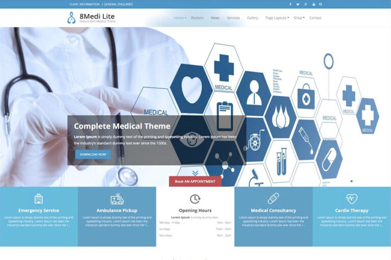 10 Free Medical WordPress Themes For Your Hospital Website 2025